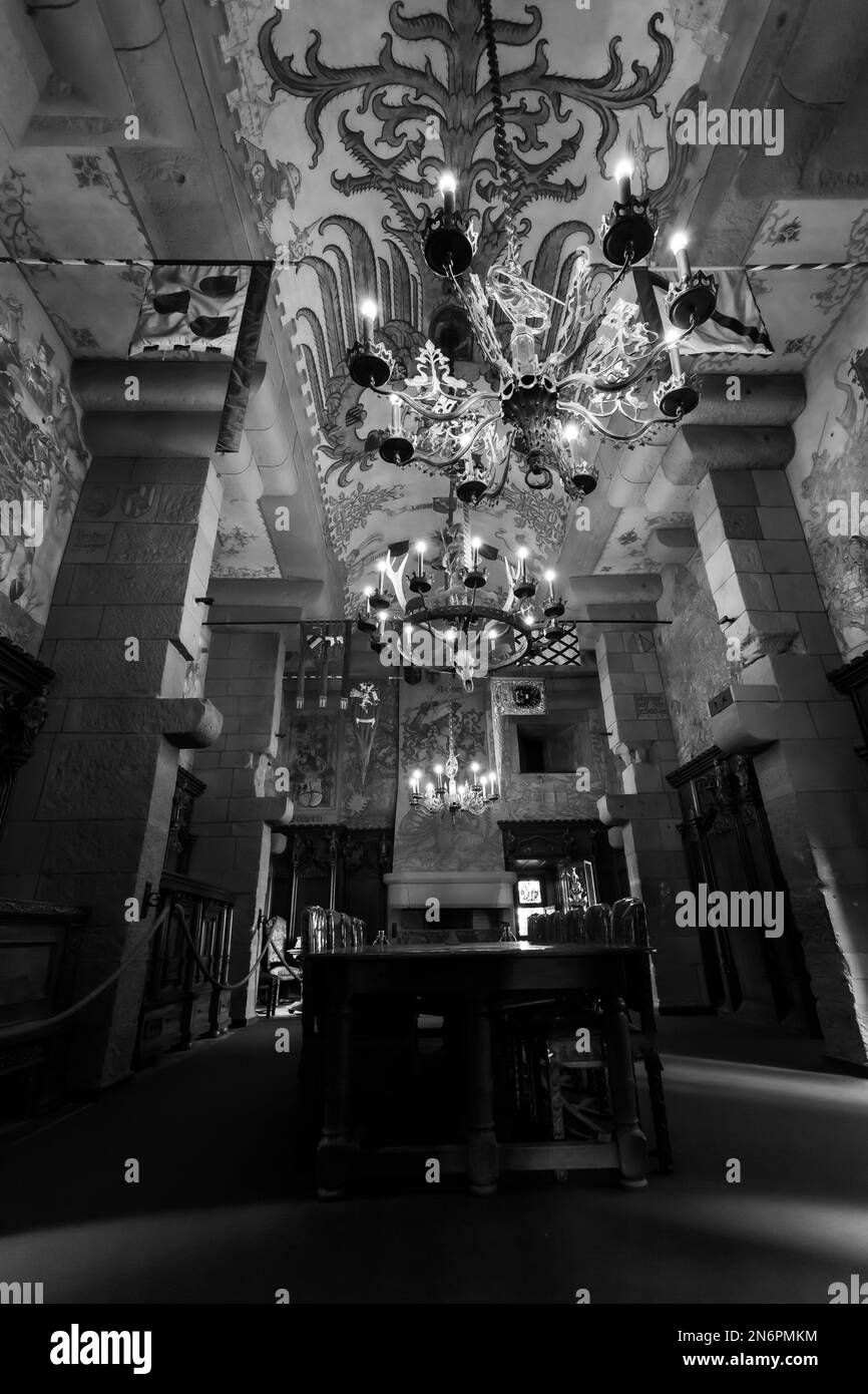 Murals ceiling Black and White Stock Photos & Images - Alamy