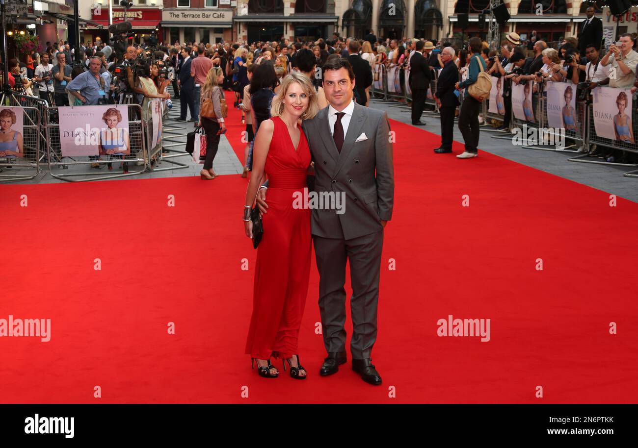 Daniel Pirrie arrives for the World Premiere of Diana at a central ...
