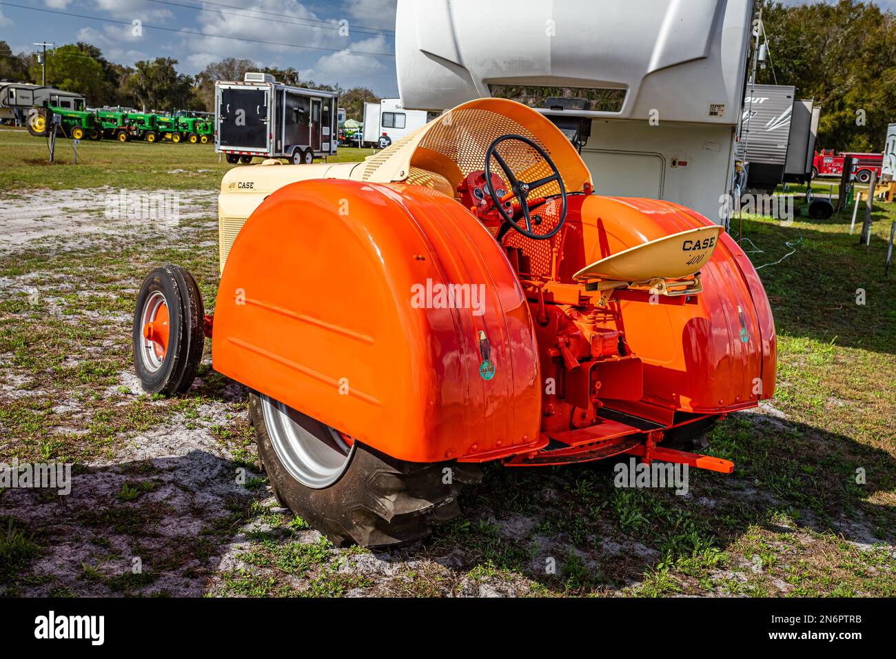 Fort Meade, FL - February 22, 2022: High perspective rear corner view ...