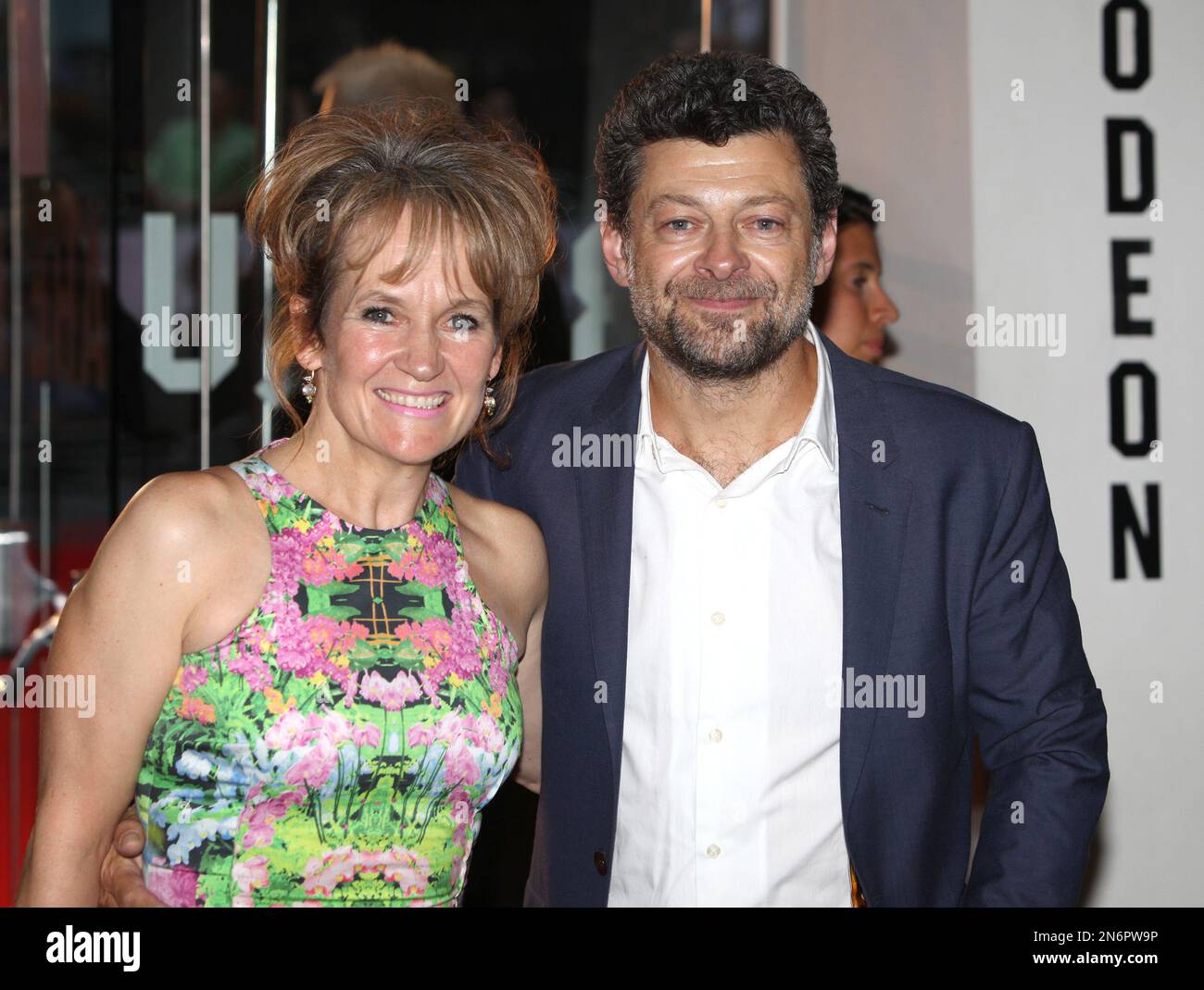 Lorraine Ashbourne and Andy Serkis arrive at the World Premiere of ...
