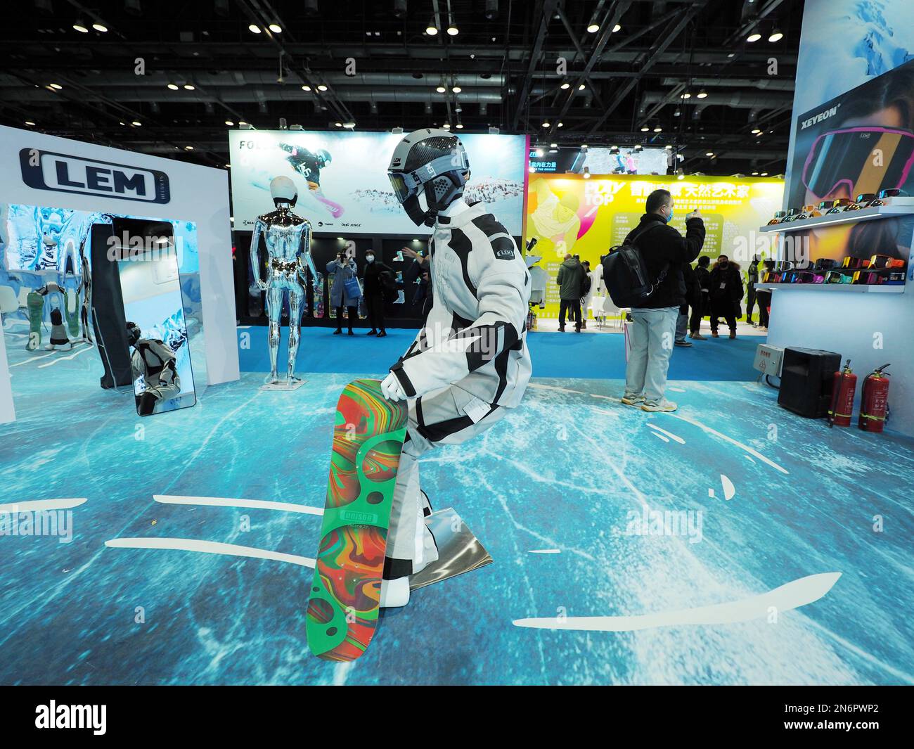 BEIJING, CHINA - FEBRUARY 10, 2023 - Visitors visit the ISPO Beijing ...