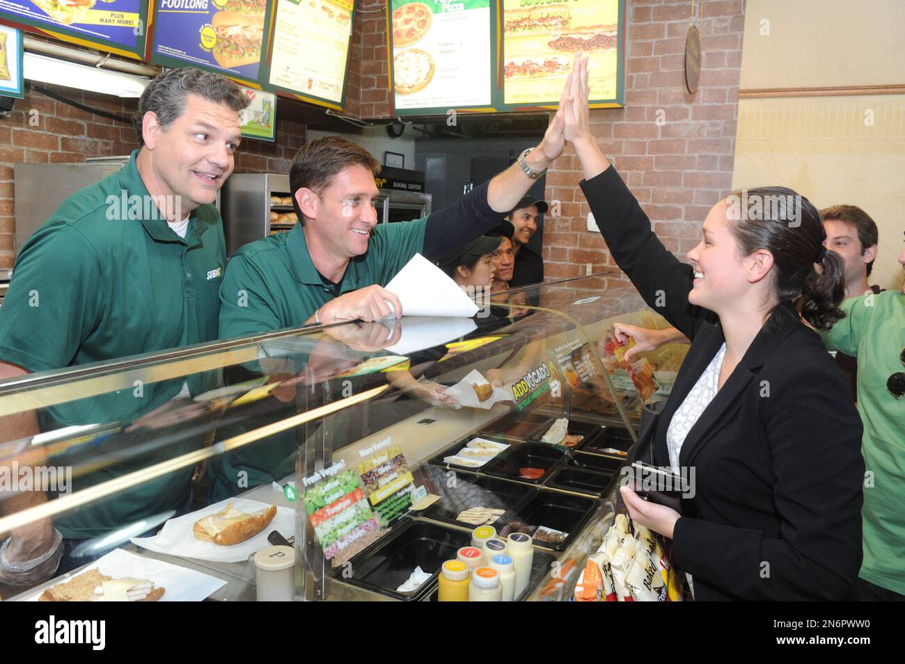 IMAGE DISTRIBUTED FOR SUBWAY RESTAURANTS - SUBWAY Famous Fans Mike ...
