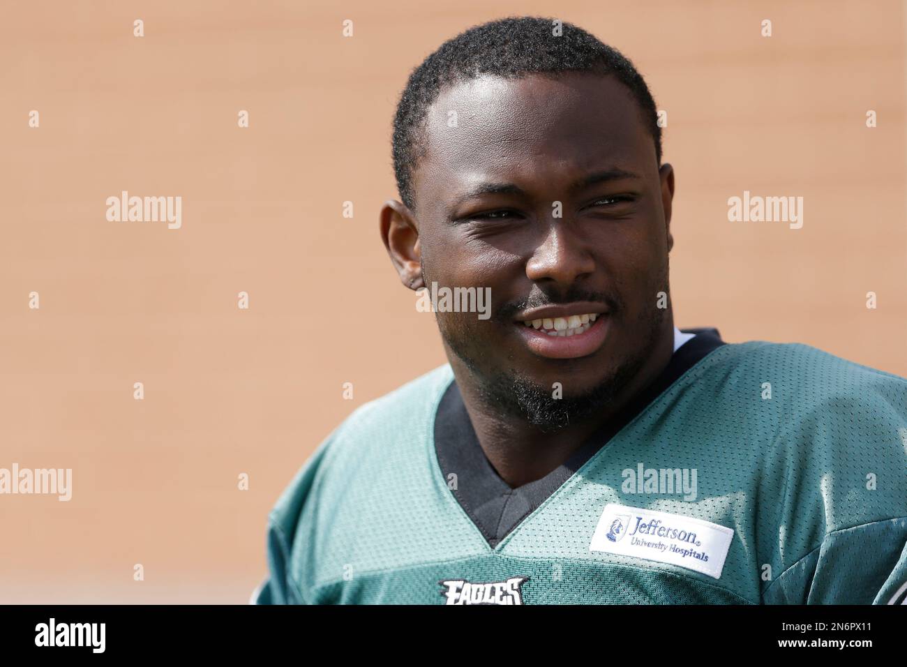 Philadelphia Eagles running back LeSean McCoy walks onto the practice ...