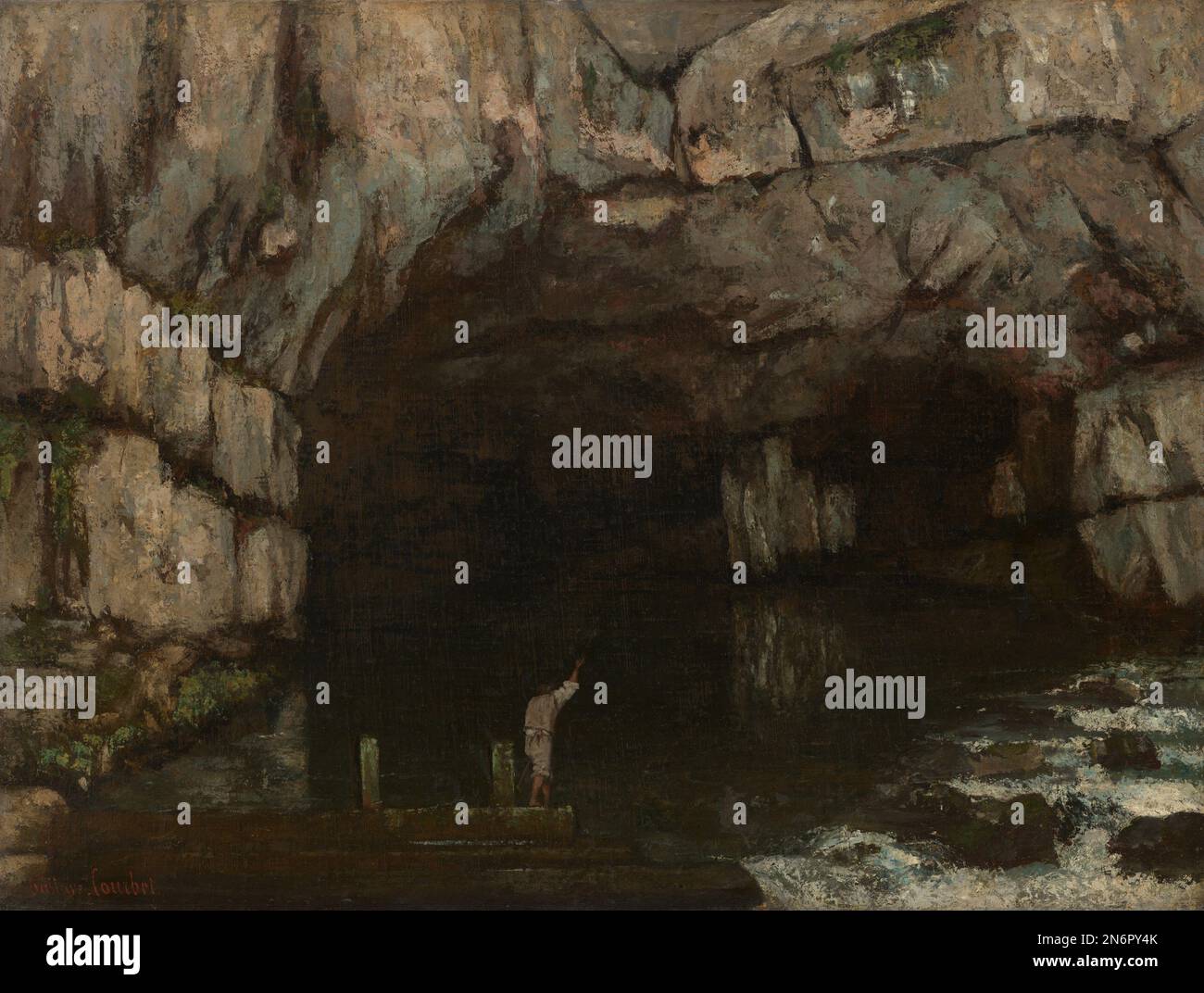 Gustave Courbet La Grotte de la Loue 1864 Stock Photo - Alamy