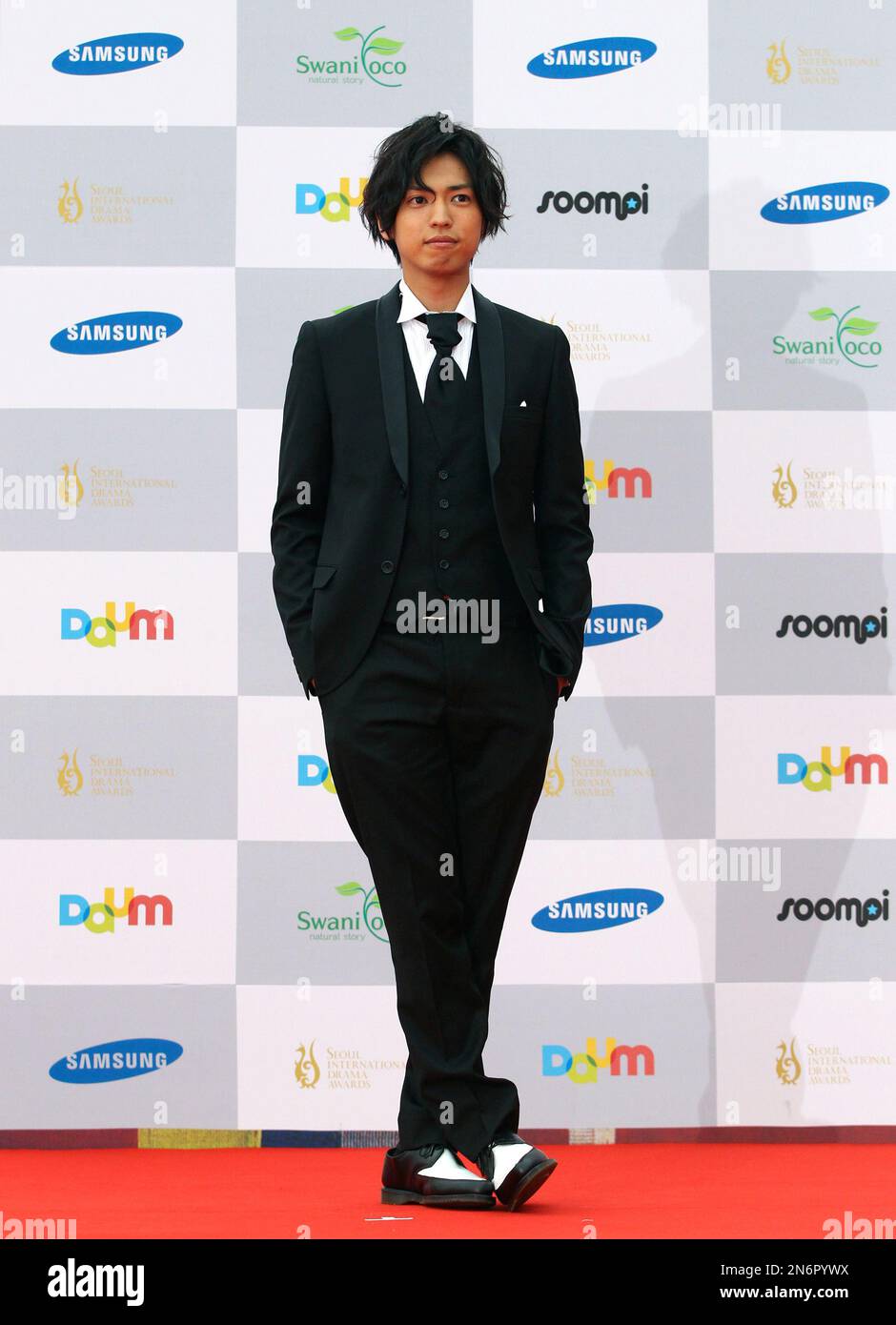 Japanese actor Renn Kiriyama poses at the Seoul International Drama ...