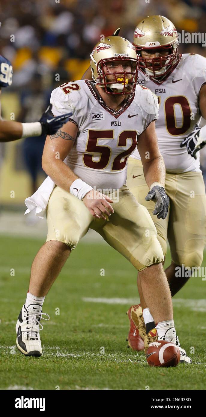 Florida State center Bryan Stork (52) plays in an NCAA football game ...