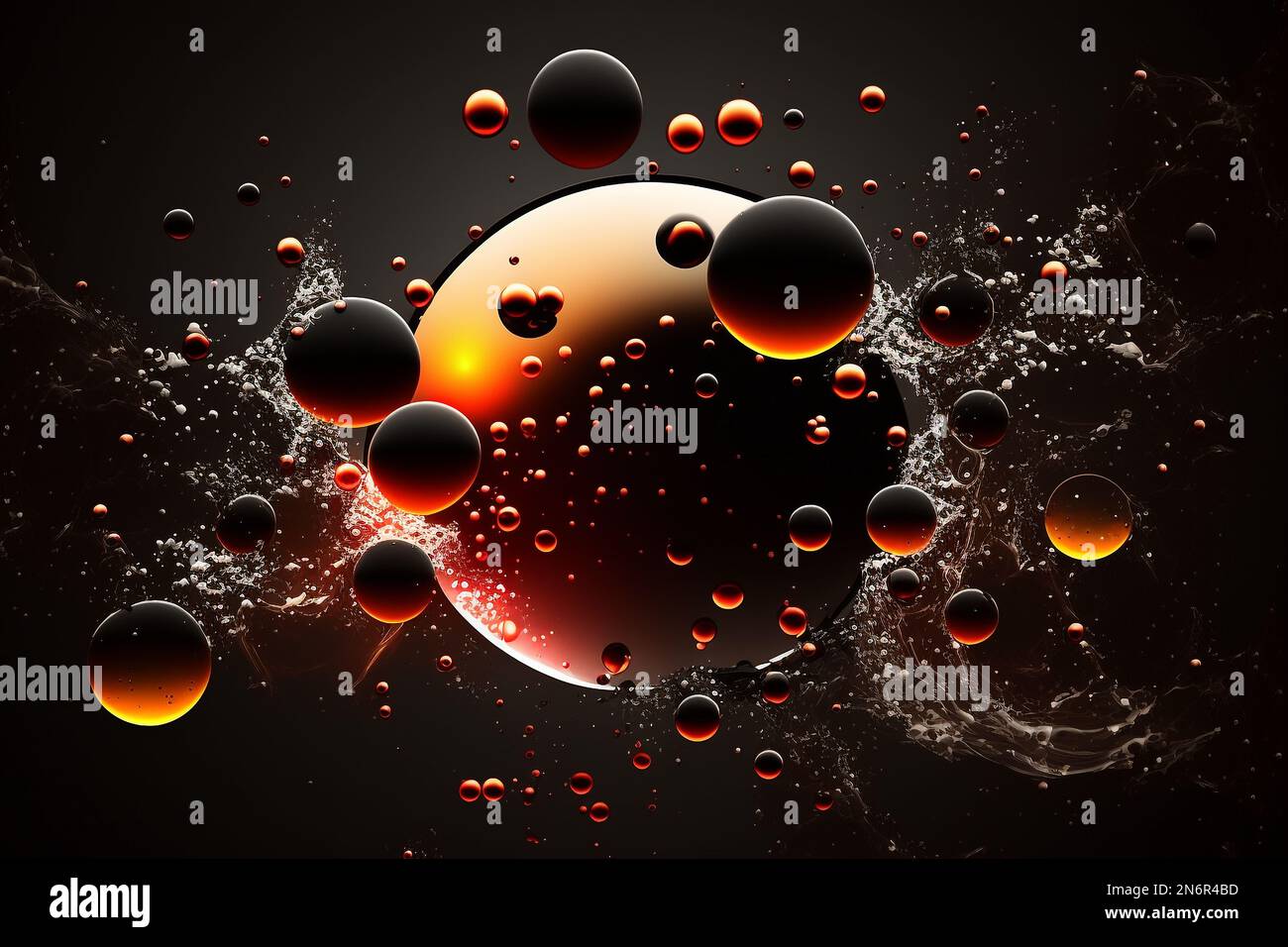 Black red lava volcano background with abstract box rectangle geometric ...