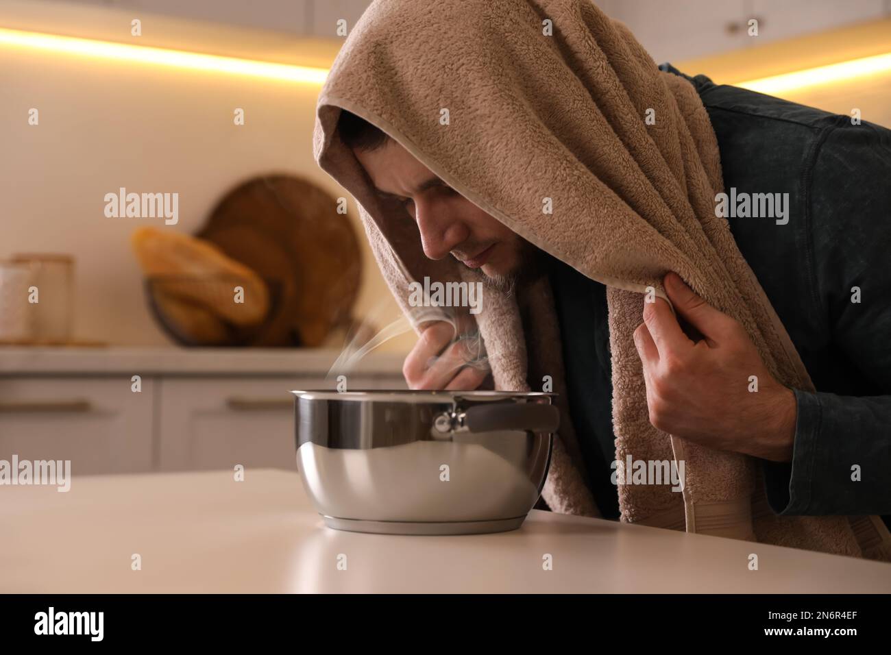 Herbs for steam inhalation hi-res stock photography and images - Alamy