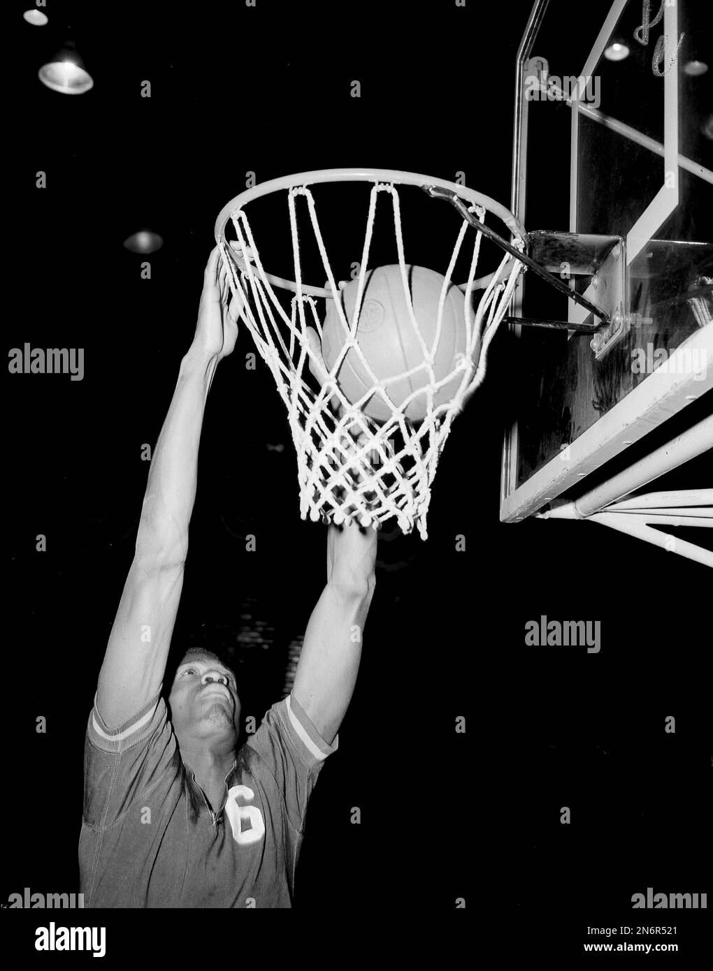 Bill Russell, All-America center for the nation's no. 1 basketball team ...