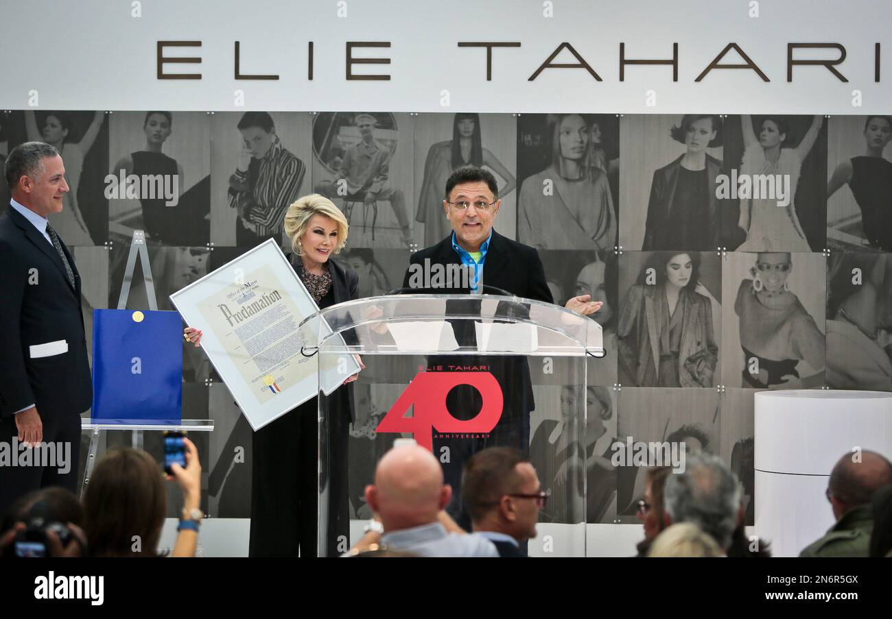 New York City Hall official Robert Goldrich, left, and comedian Joan ...
