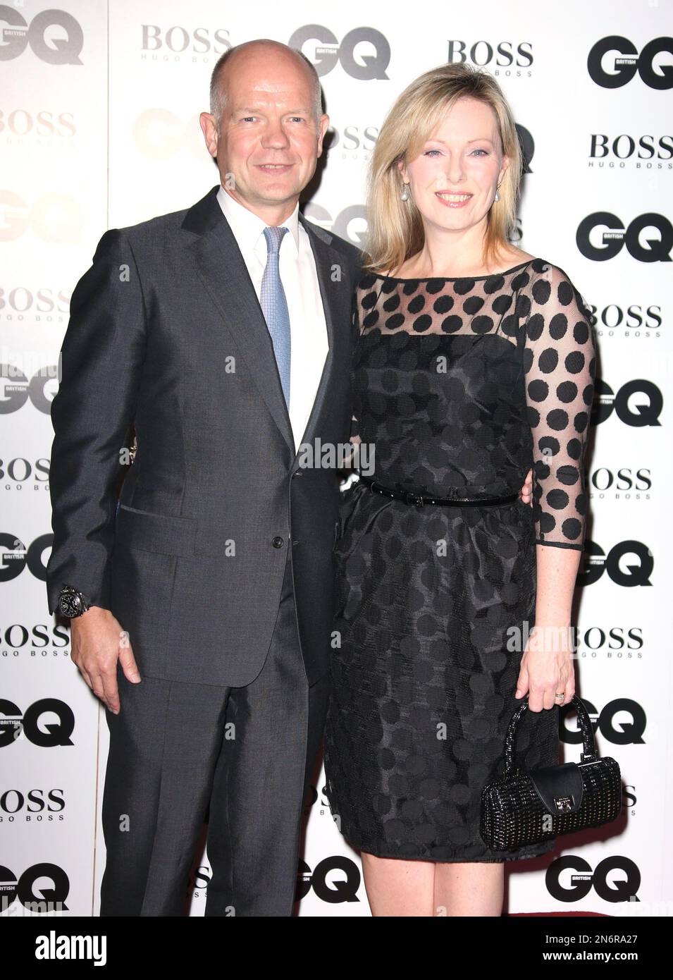 William Hague and Ffion Hague arrive at GQ Men of the Year Awards, on ...