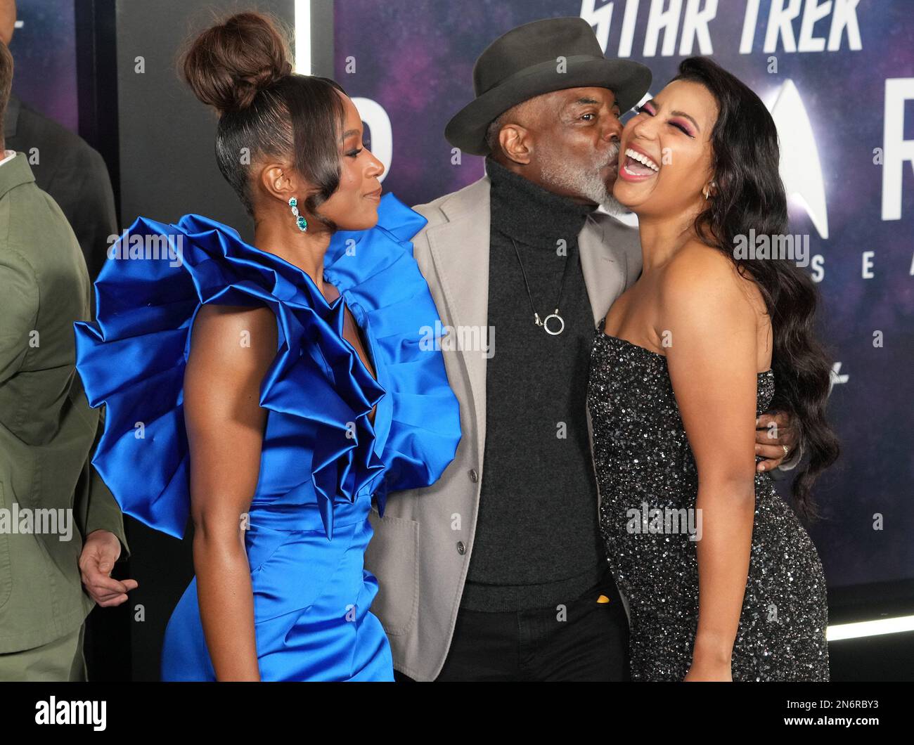 Los Angeles, USA. 09th Feb, 2023. (L-R) Ashlei Sharpe Chestnut, LeVar ...