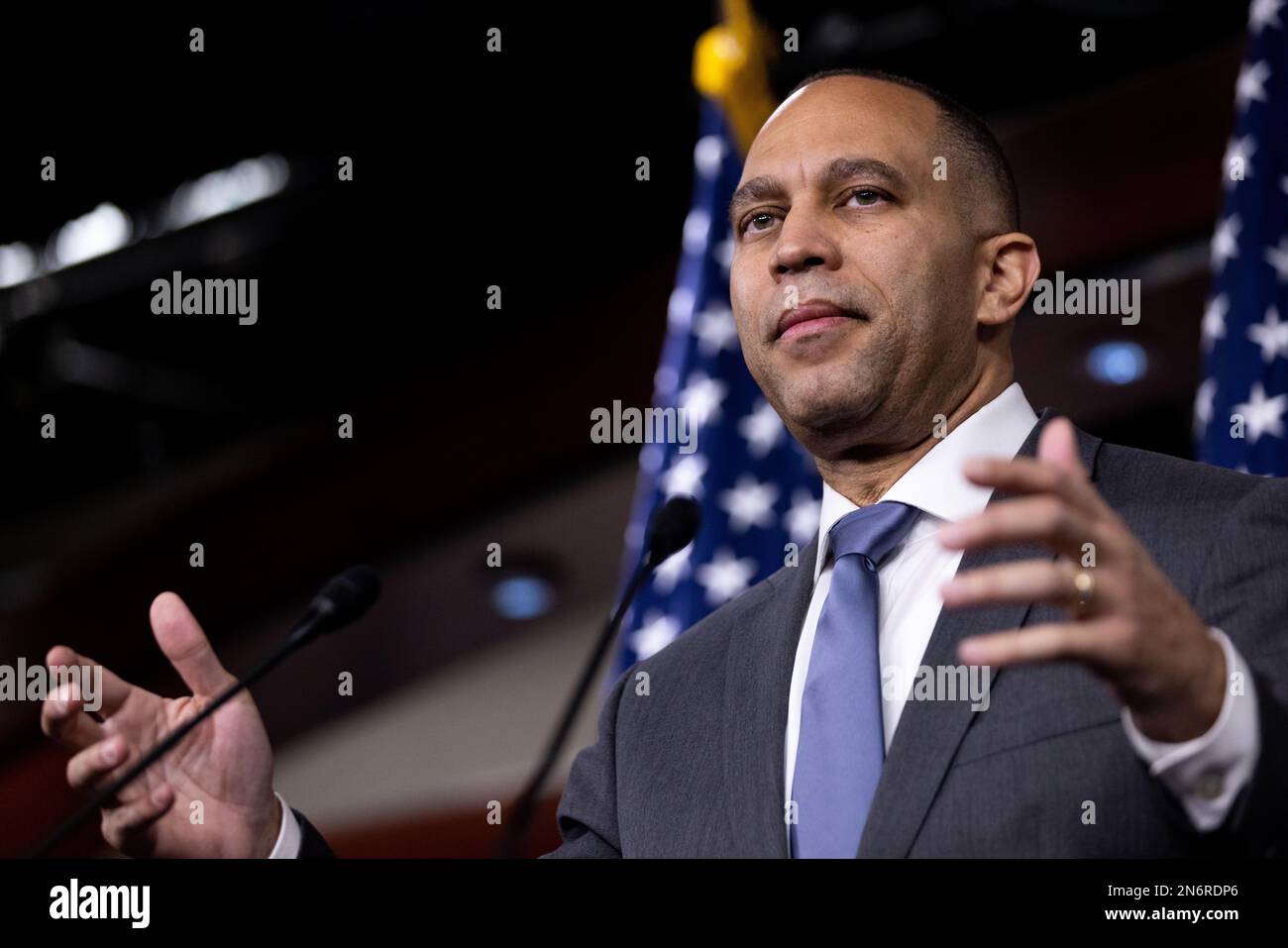 United States House Minority Leader Hakeem Jeffries (Democrat of New ...