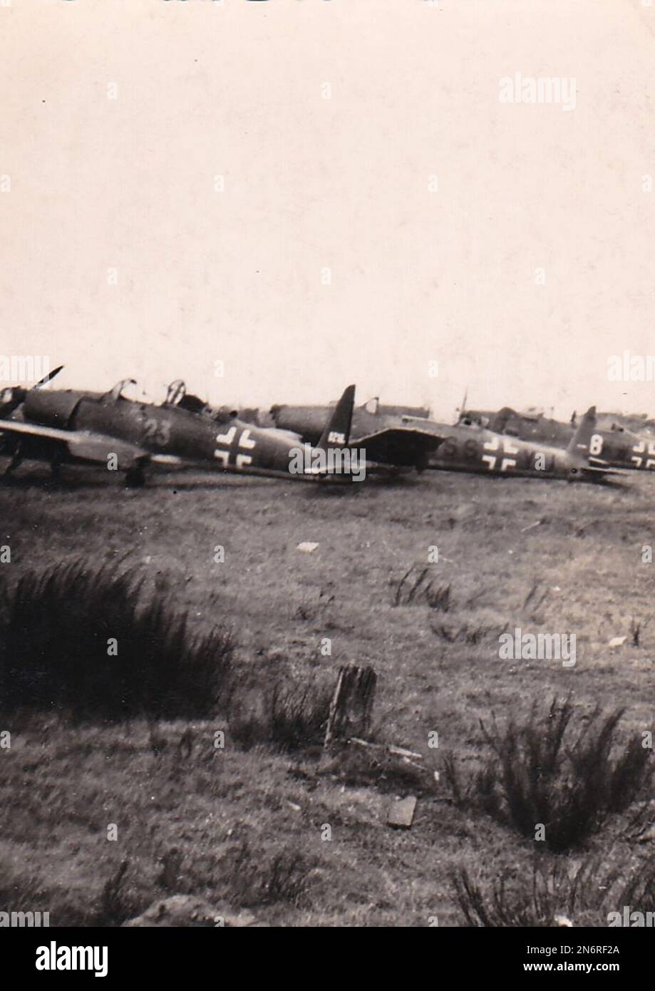 german airfield at Scheswig Holstein, Sylt, 1945 Stock Photo - Alamy