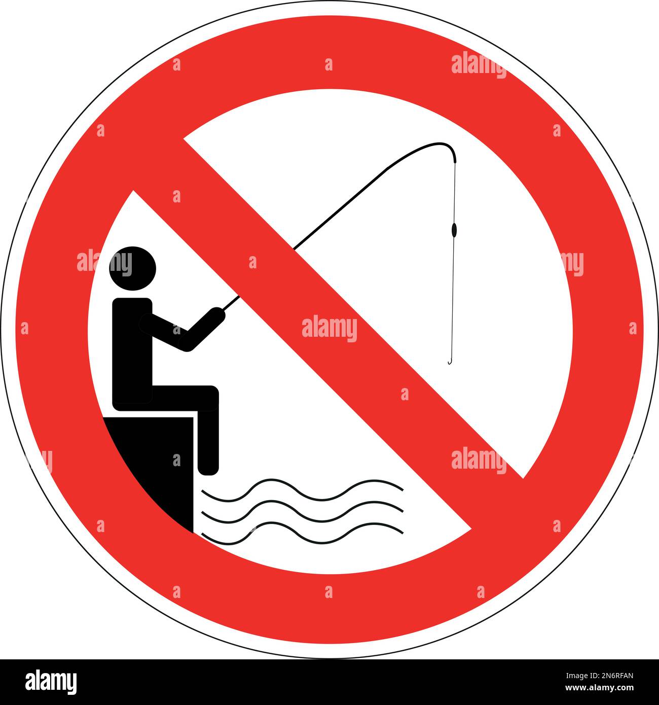Stop fishing Stock Vector Images - Alamy