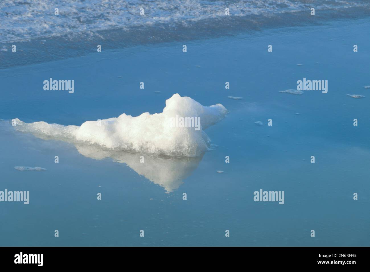 Melting ice in river water on sunny day. Early spring Stock Photo - Alamy