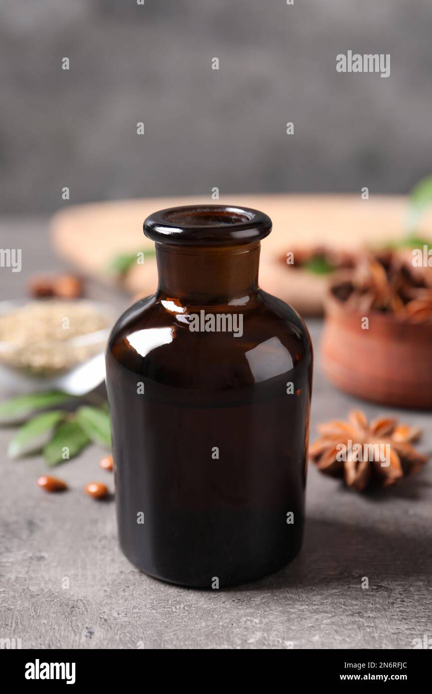Bottle anise essential oil hi-res stock photography and images - Alamy