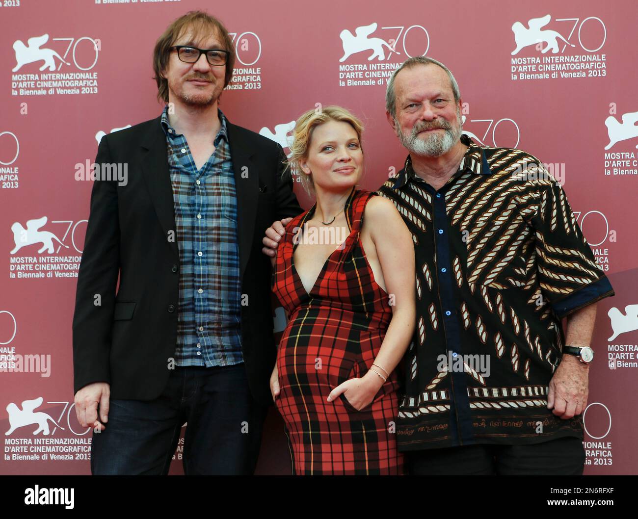 From left, actors David Thewlis, and Mélanie Thierry and director Terry ...