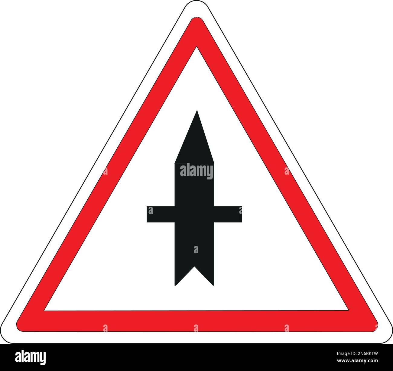 Road sign: Priority road Stock Vector Image & Art - Alamy