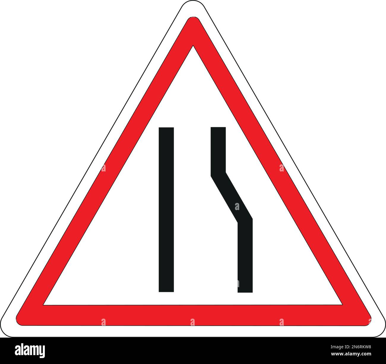 Road width signs hi-res stock photography and images - Alamy