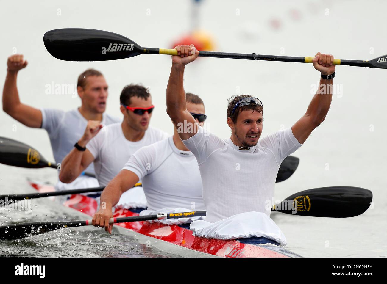 Russia's Vitaly Yurchenko, from front to rear, Vasily Pogreban, Anyon ...