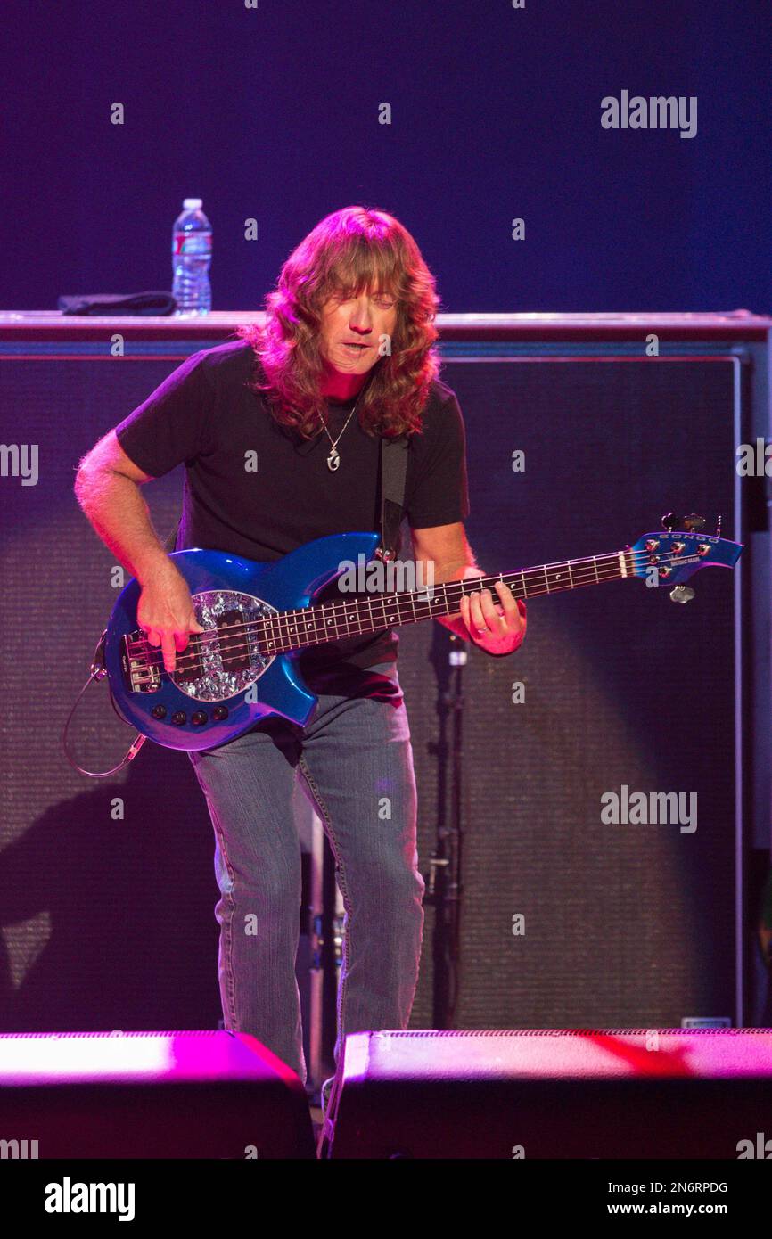 Bassist Dave LaRue performs on stage at The Orpheum Theatre on Saturday ...