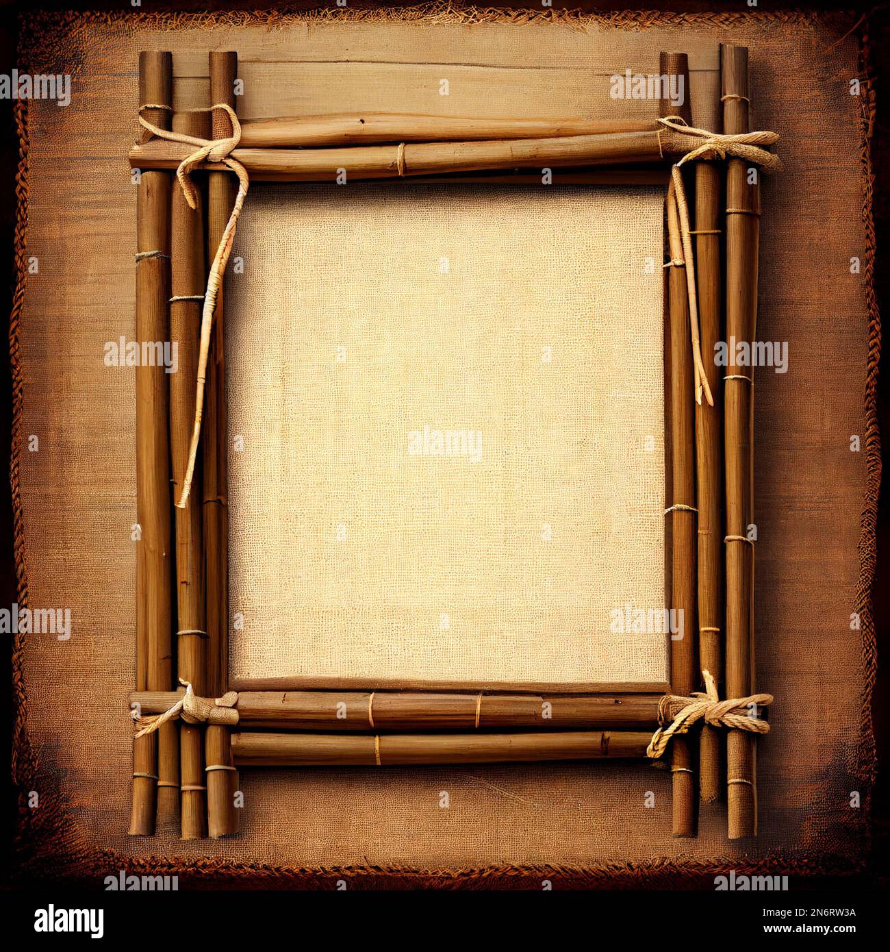 Bamboo Frame With Canvas