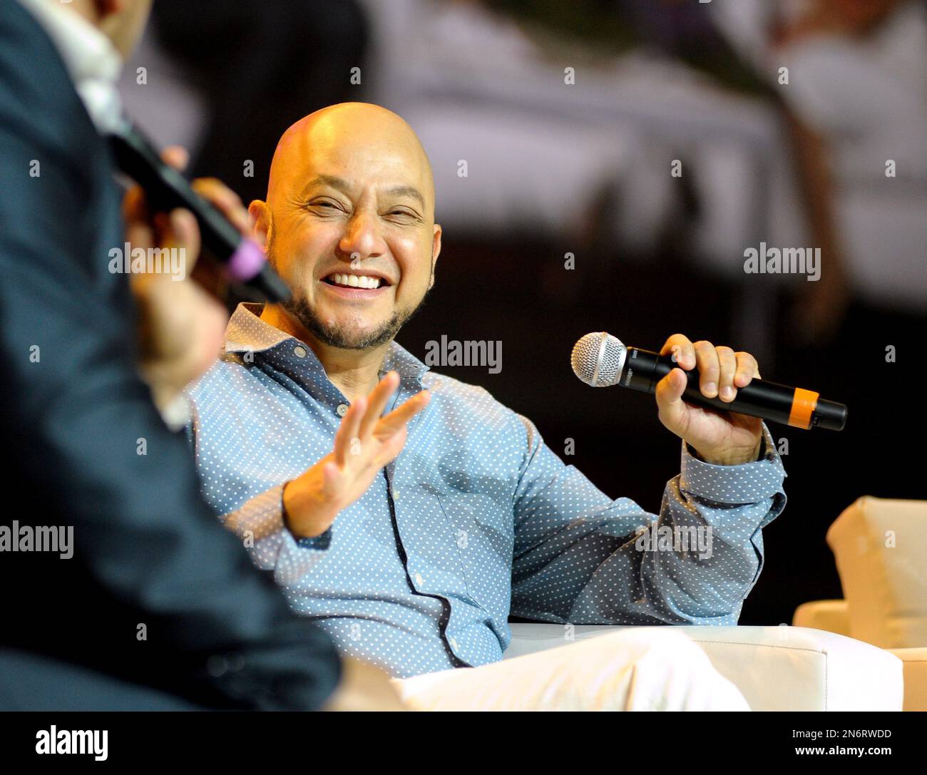 Producer Pepe Garza speaks onstage during A Tribute to the Diva of ...