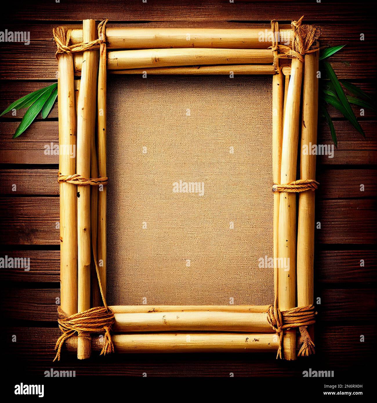 Bamboo Frame With Canvas