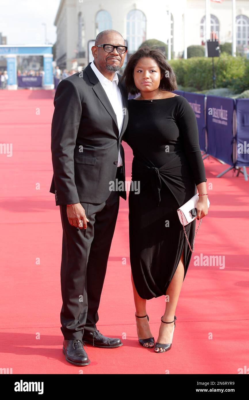 Actor Forest Whitaker, left, and his daughter Sonnet arrive for the ...