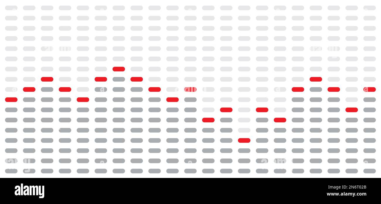 Digital equalizer or equaliser symbol. pulse musical. Music sound wave ...