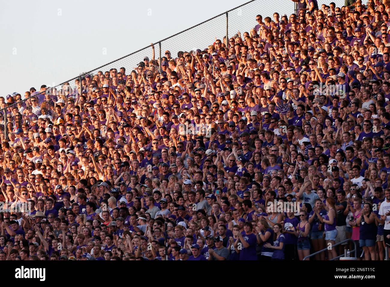 Kansas State fans during the first half of an NCAA college football ...