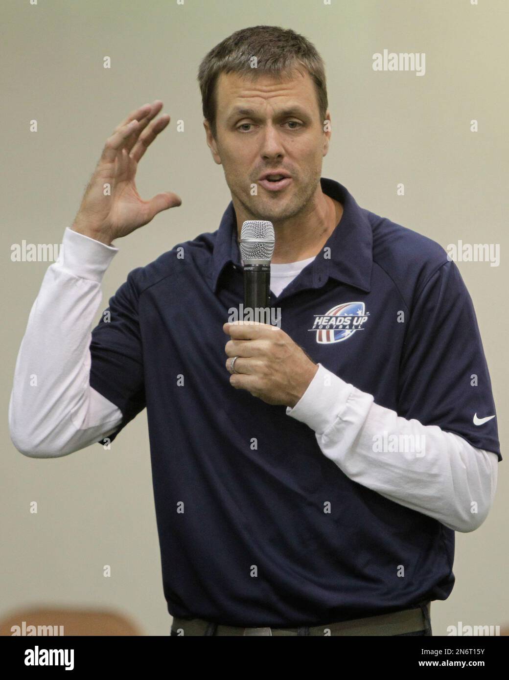Jake Plummer is seen at Heads Up Safety Clinic with Jake Plummer ...