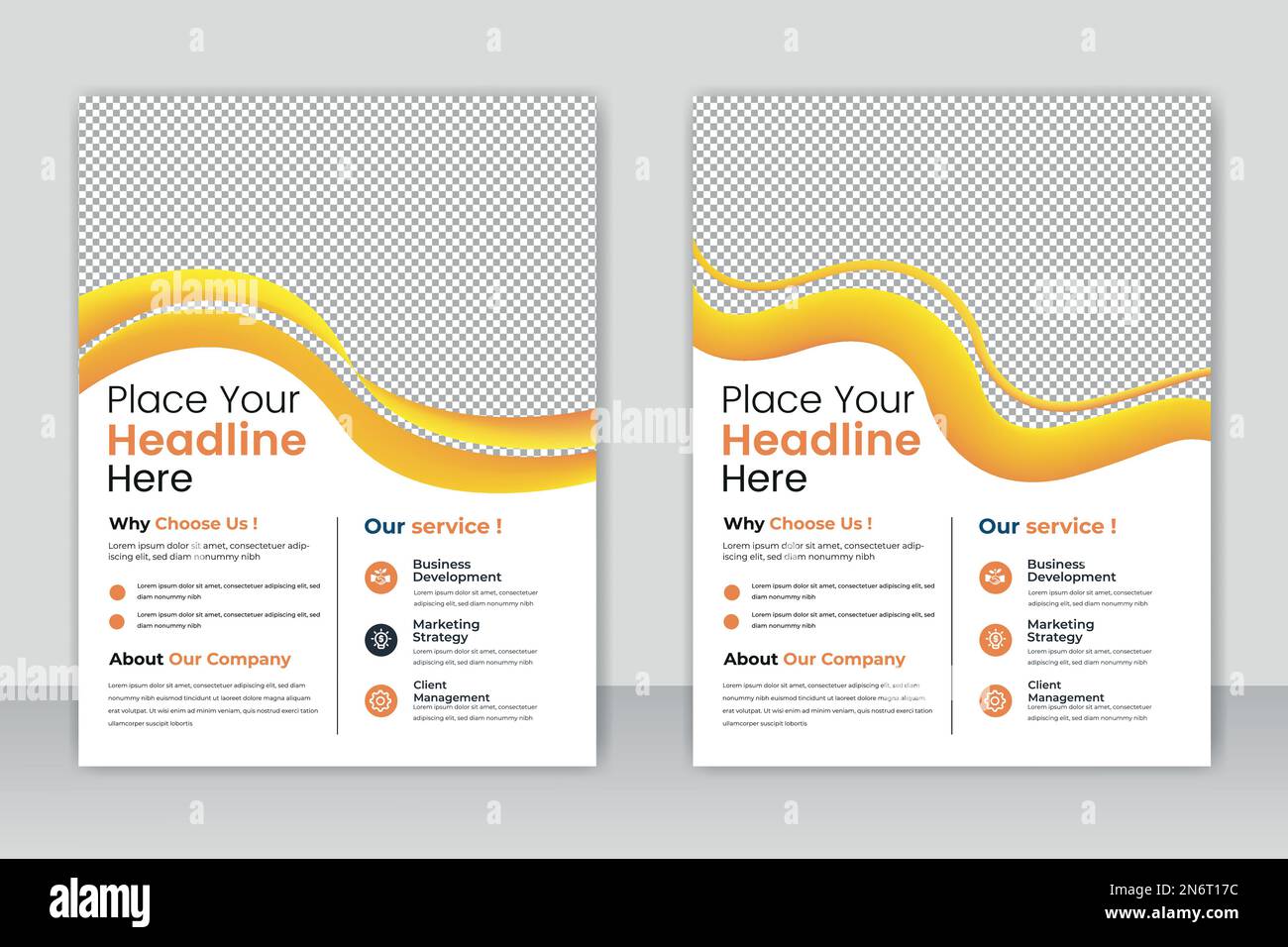 Flyer design. Business brochure template. a4 size vector illustration ...