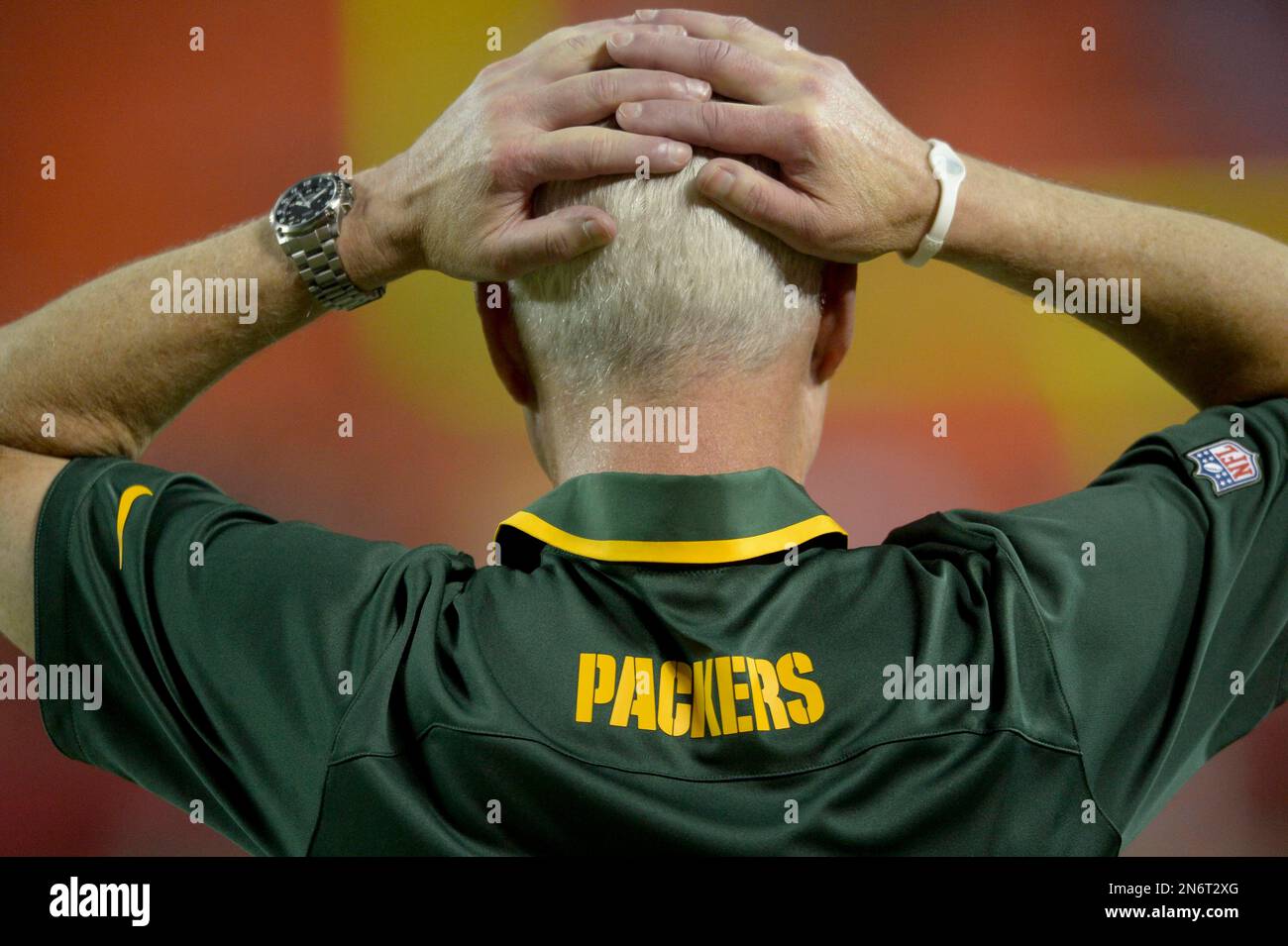 Green Bay Packers General Manager Ted Thompson looks on during the ...