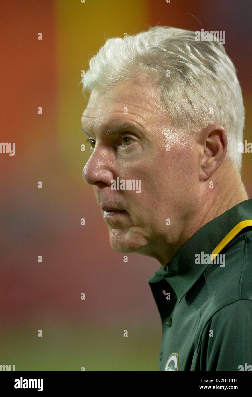 Green Bay Packers General Manager Ted Thompson looks on during the ...