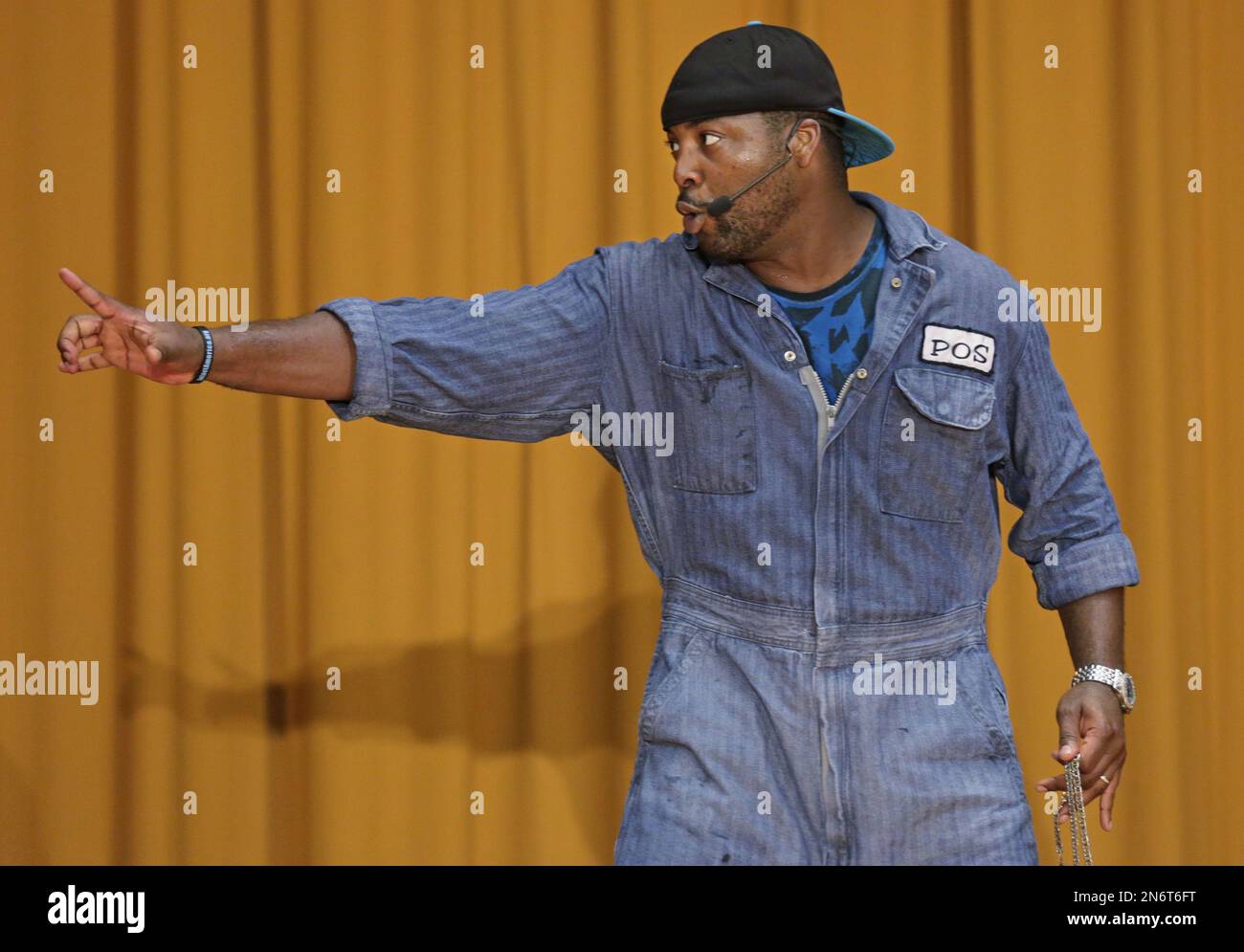 In this Aug. 27, 2013, photo, rapper Postell Pringle performs in a hip ...