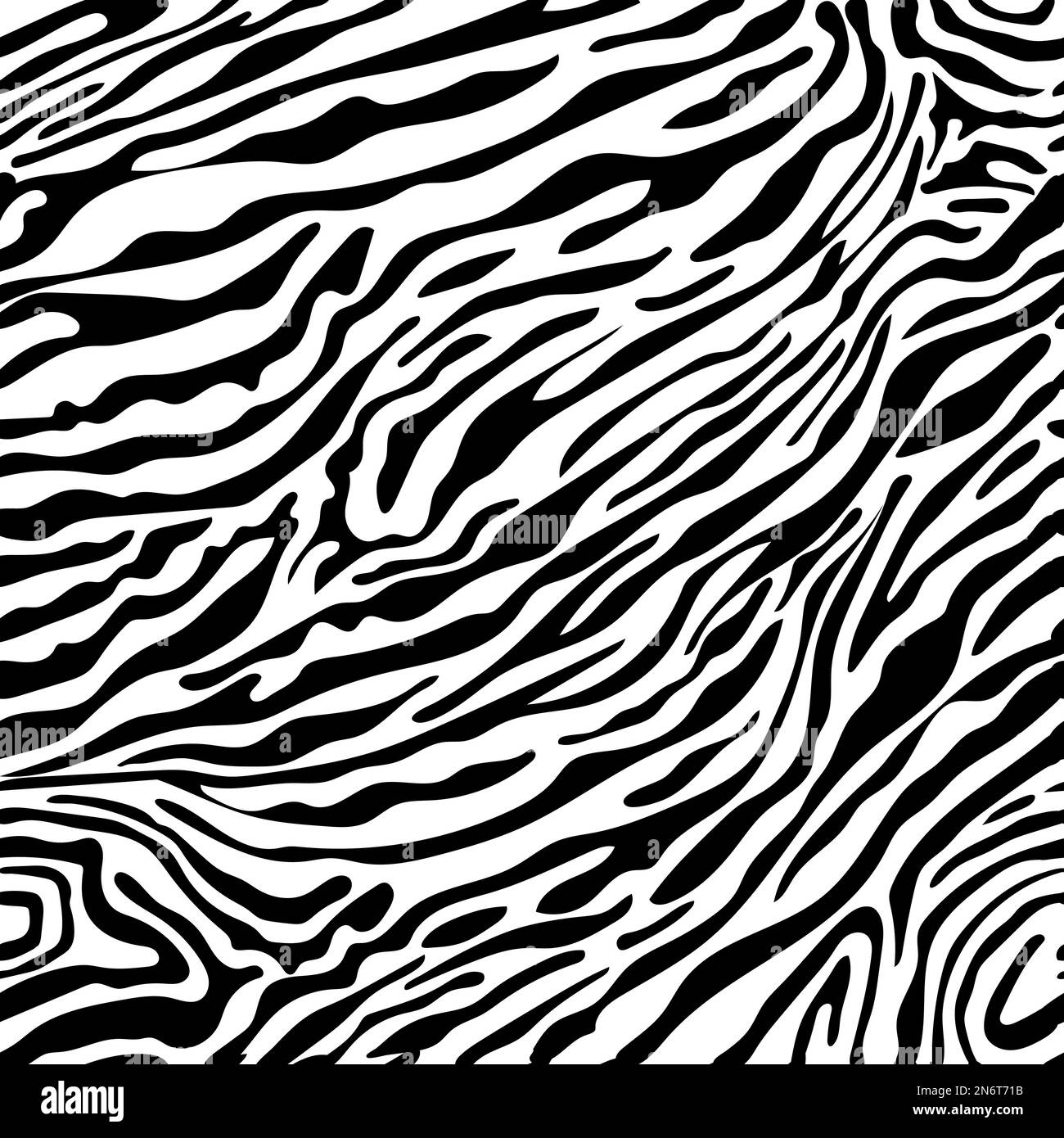 Vector illustration of seamless zebra pattern Stock Vector Image & Art ...