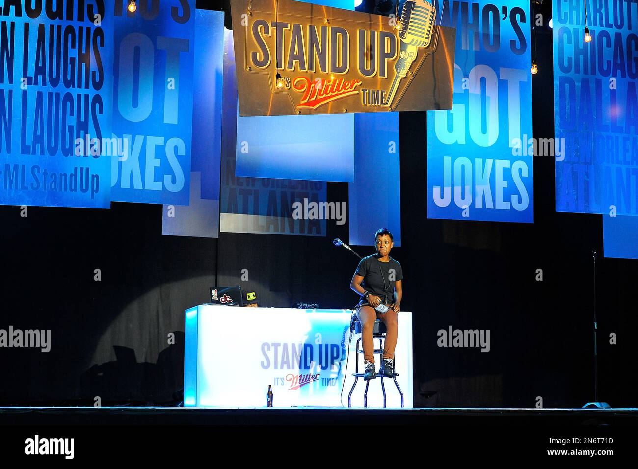 Miller Lite Stand Up. It's Miller Time winner, Keisha Hunt, performs ...