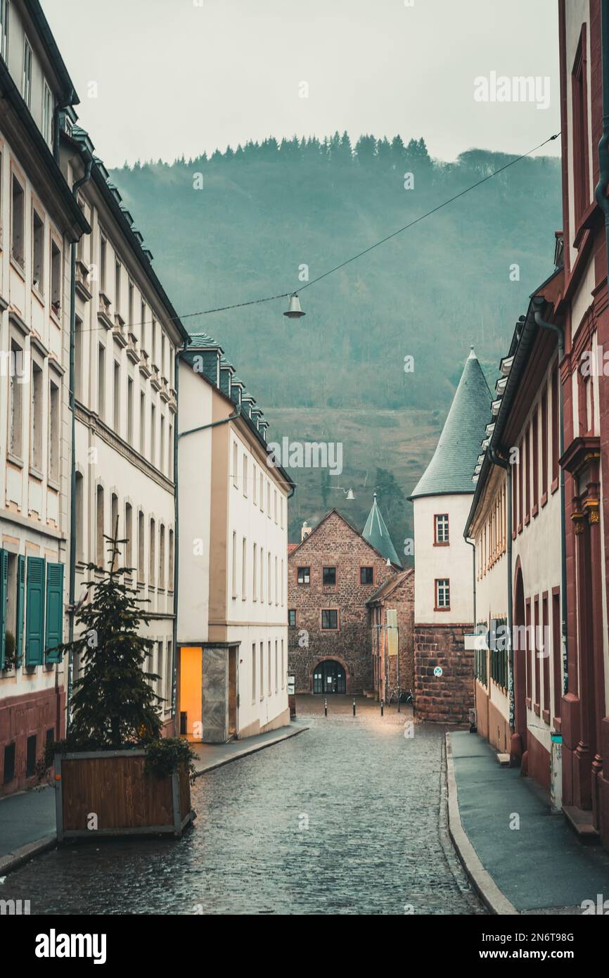 View through Marstall street to the historic Student Union building ...
