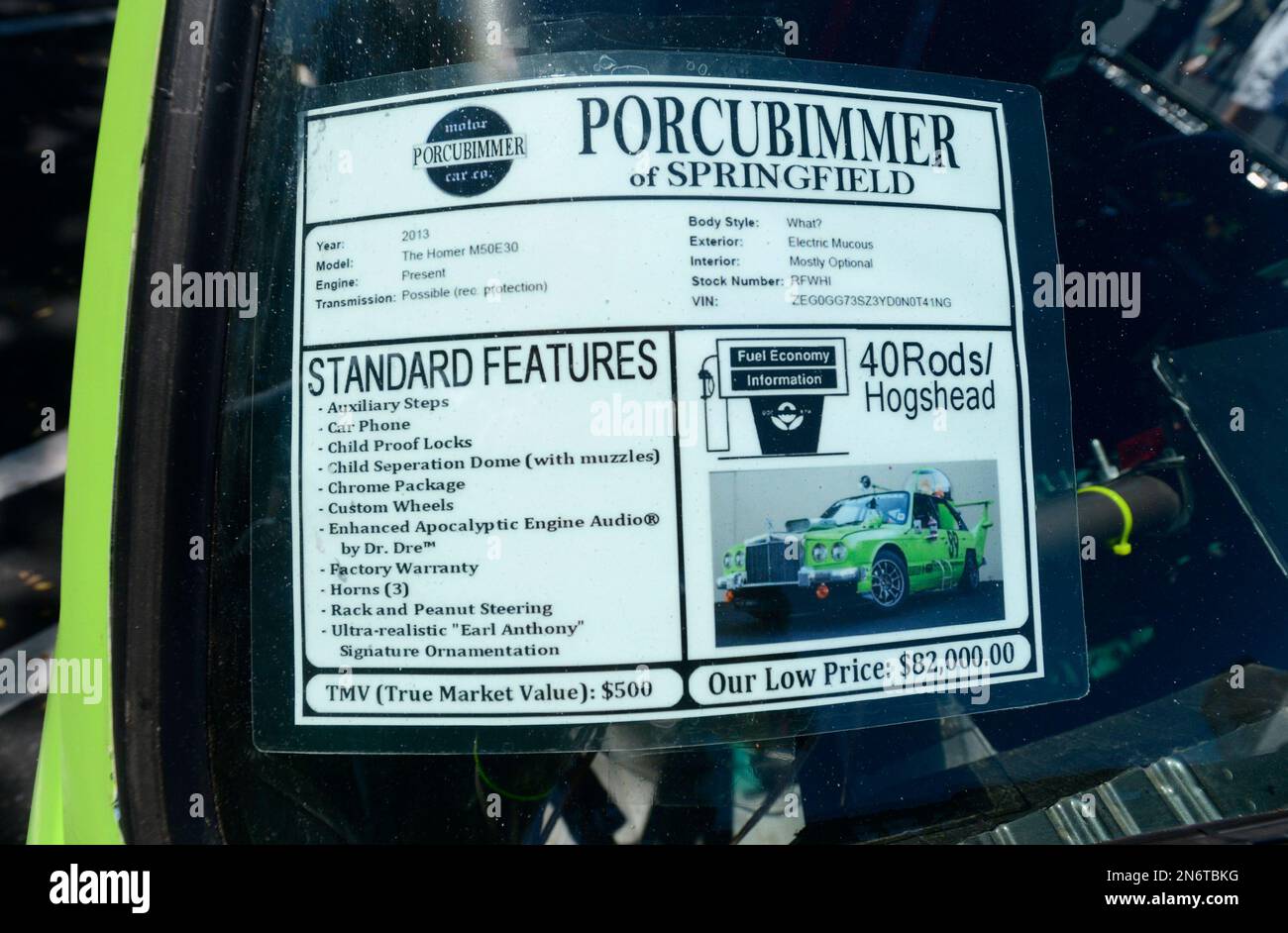 "The Homer" car modeled after a vehicle from an episode of the Simpsons ...