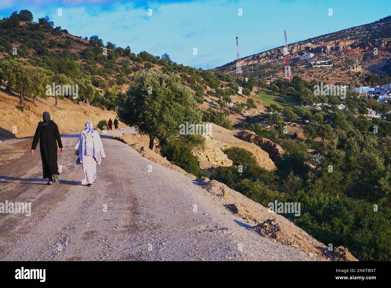 Walking on asphalt path road hi-res stock photography and images - Alamy