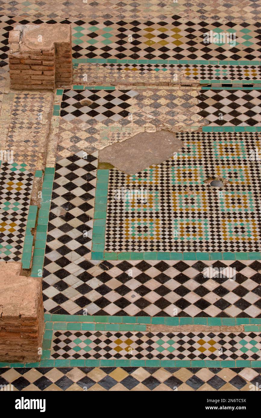 Stunning mosaic tiles from Marrakech, Morocco create a kaleidoscope of ...