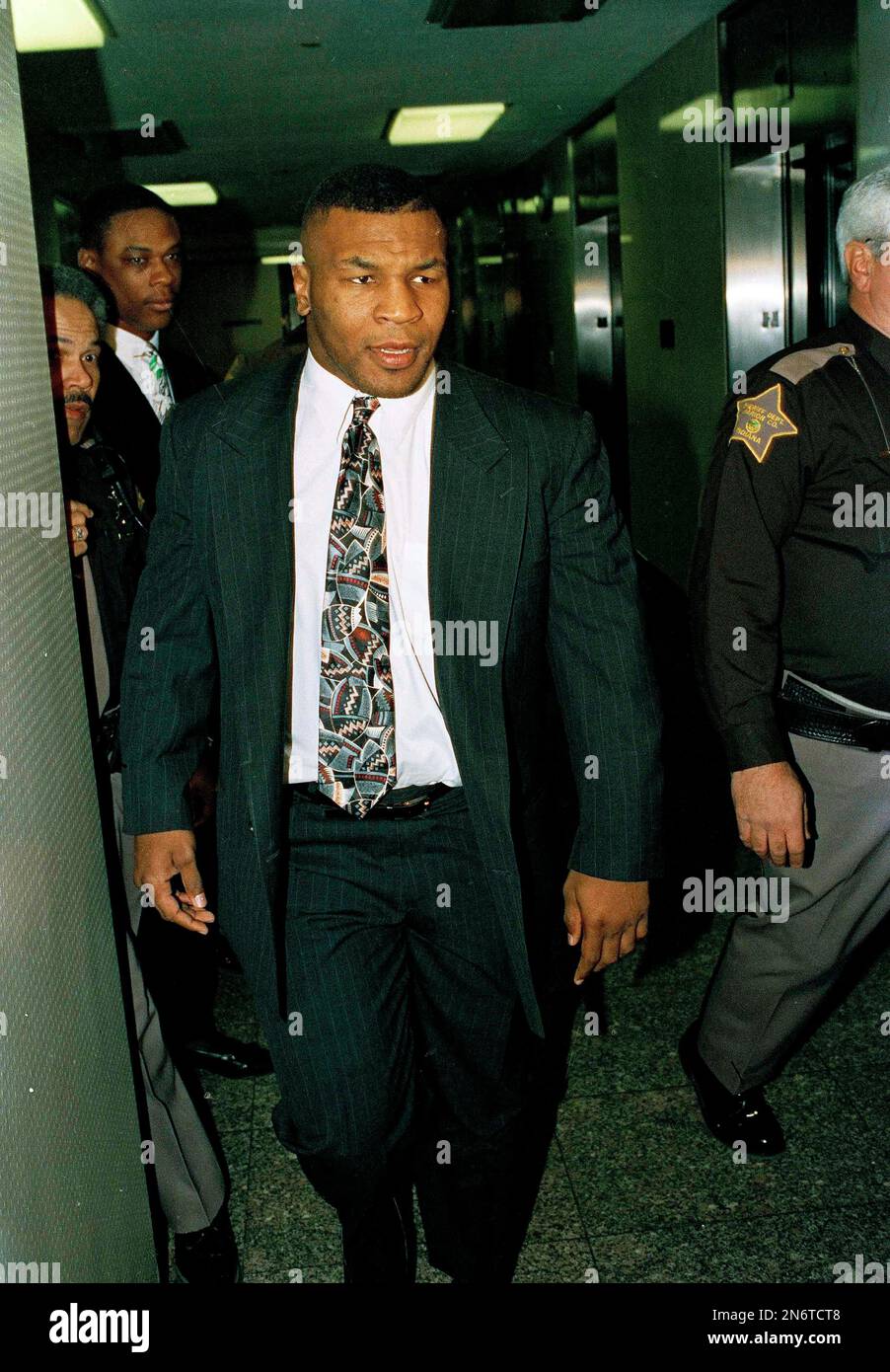 Former boxing heavyweight champion Mike Tyson arrives for his rape ...
