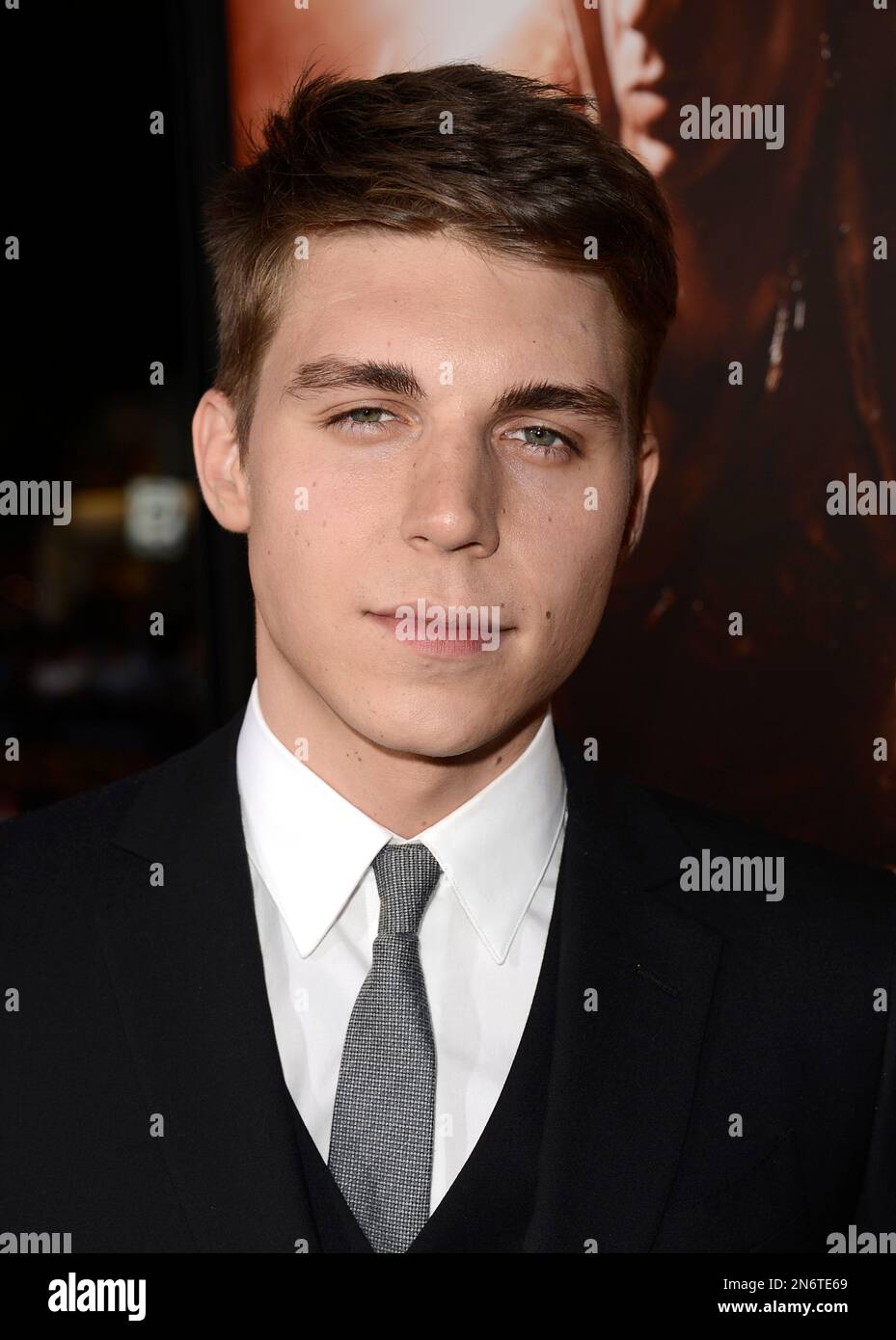 Actor Nolan Jerard Funk arrives on the red carpet at the world premiere ...