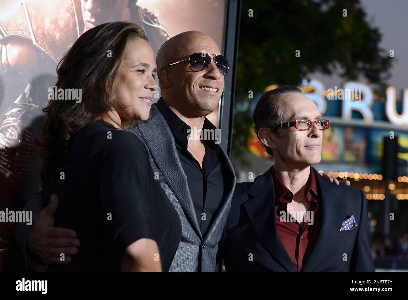 From left to right, executive producer Samantha Vincent, actor Vin ...