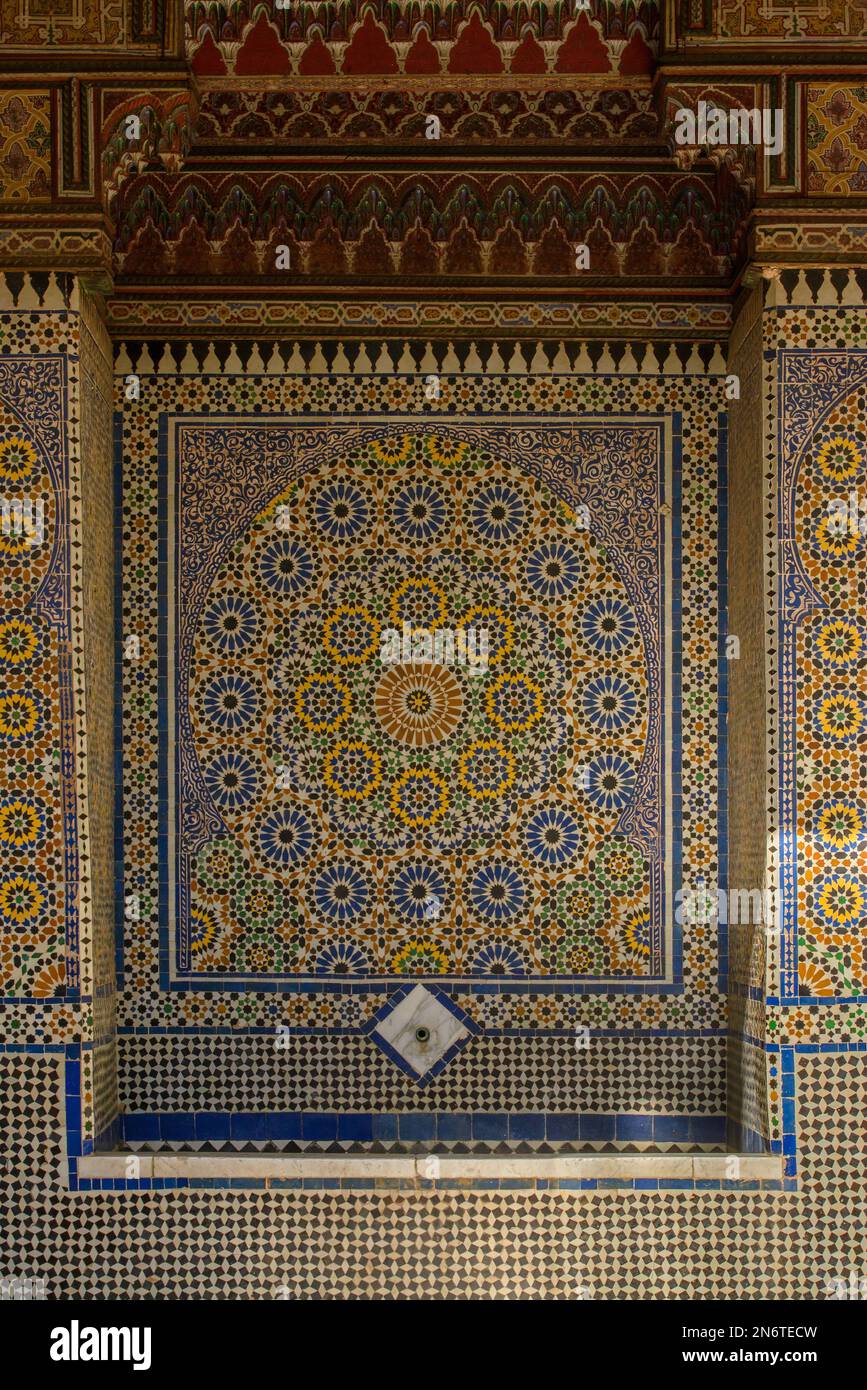 Stunning mosaic tiles from Marrakech, Morocco create a kaleidoscope of ...