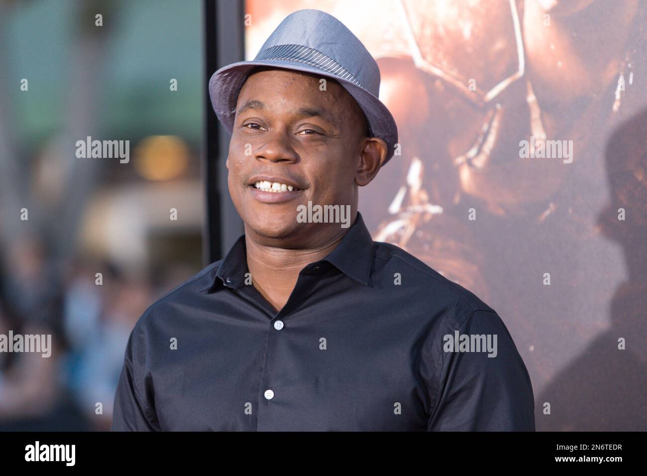 Actor Bokeem Woodbine arrives at the world premiere of "Riddick" at the ...
