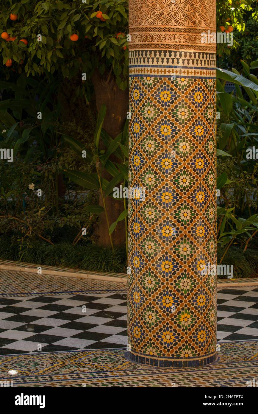 Stunning mosaic tiles from Marrakech, Morocco create a kaleidoscope of ...