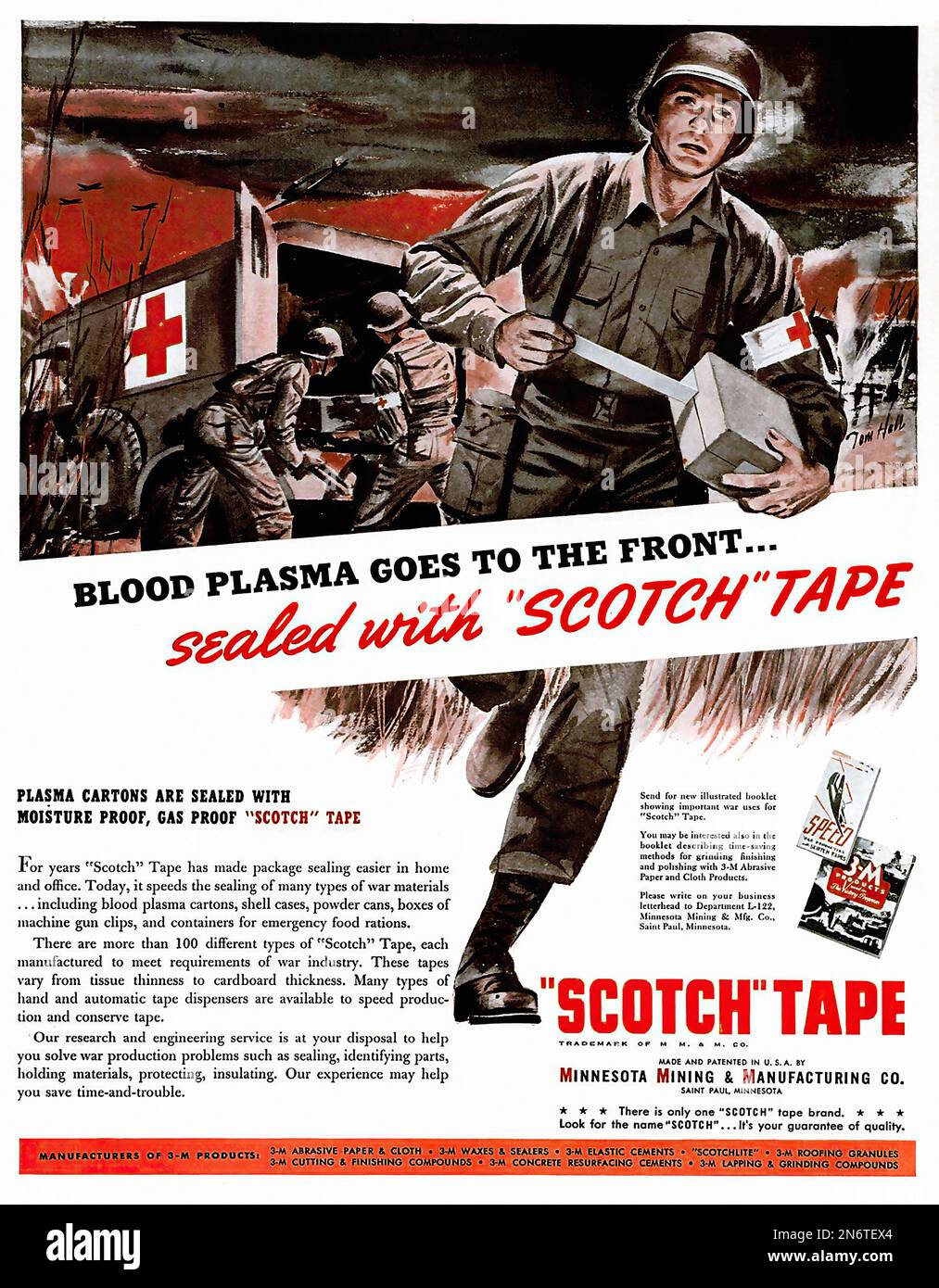 1942 - scotch tape - American (U.S.) advertising during World War II ...